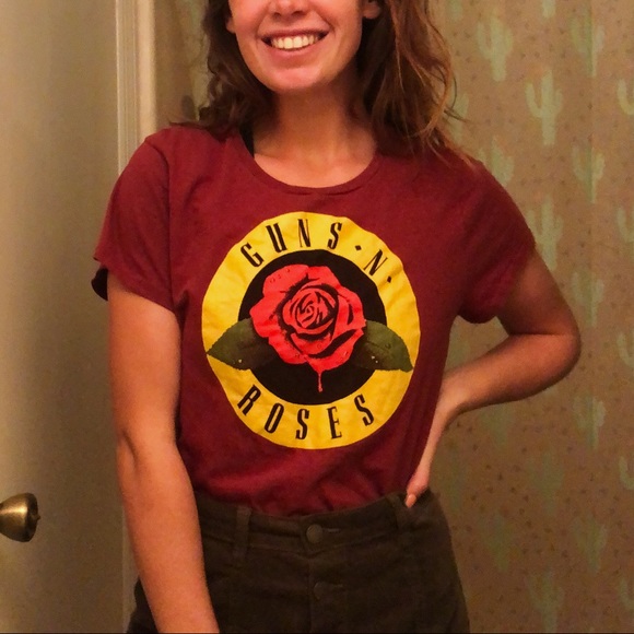 Tops | 2 Guns N Roses Crop Tops | Poshmark